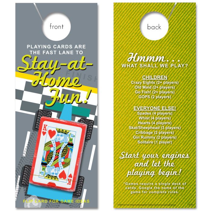 Fast Lane To Fun with Playing Cards Attached